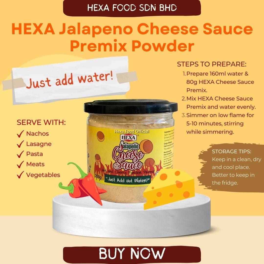Buy Halal High quality Cheese Sauce Powder Online / Hexa Food